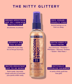 SPF Glitter Spritz | SPF 35 Glitter Sunscreen Spray – Unicorn Snot