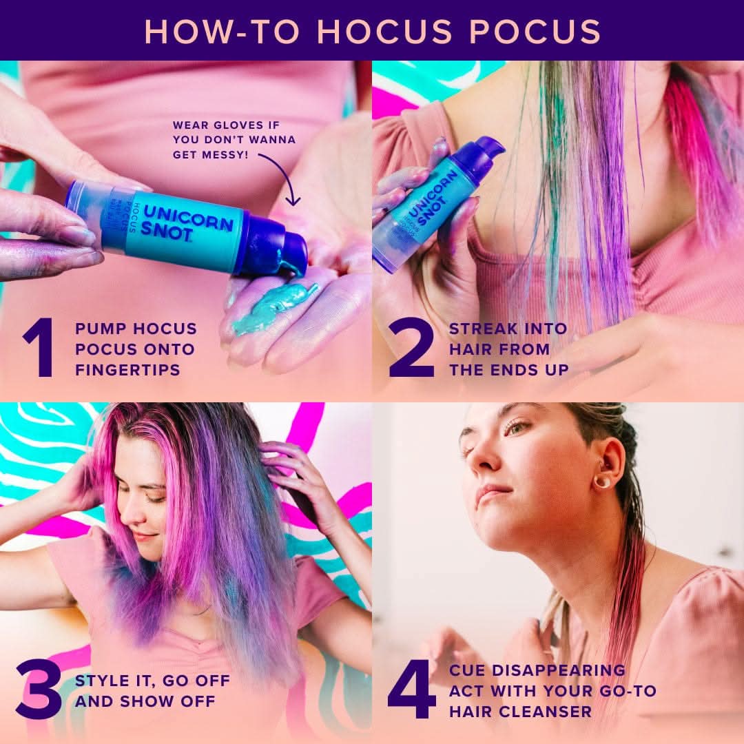 Hocus Pocus Wash-Out Hair Paint – Unicorn Snot