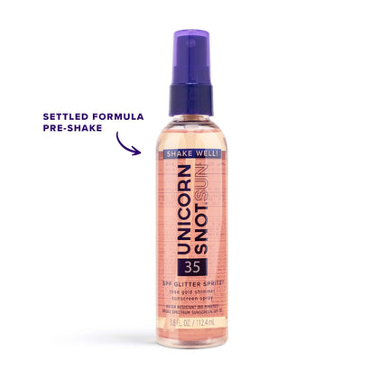 SPF Glitter Spritz | SPF 35 Glitter Sunscreen Spray – Unicorn Snot